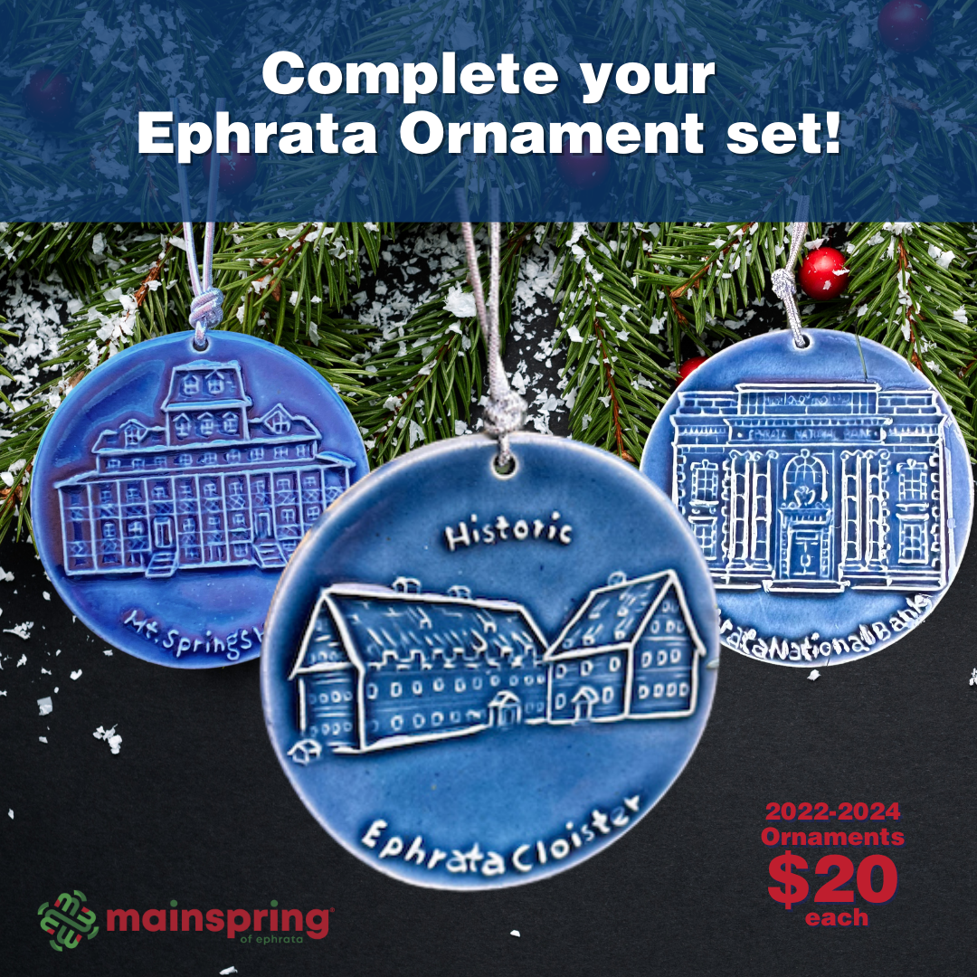2025 Historic Building Ornament - Sprecher Building - Mainspring of Ephrata