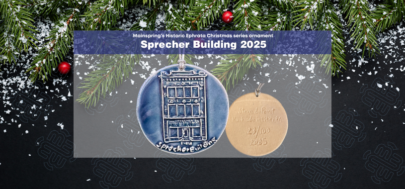 2025 Historic Building Ornament - Sprecher Building - Mainspring of Ephrata